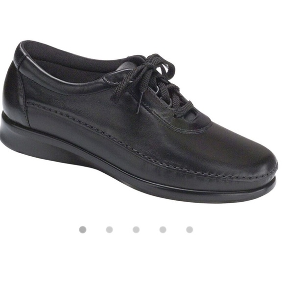 SAS | Shoes | Nwot Sas Traveler Athletic Black Leather Laceup Shoes No ...